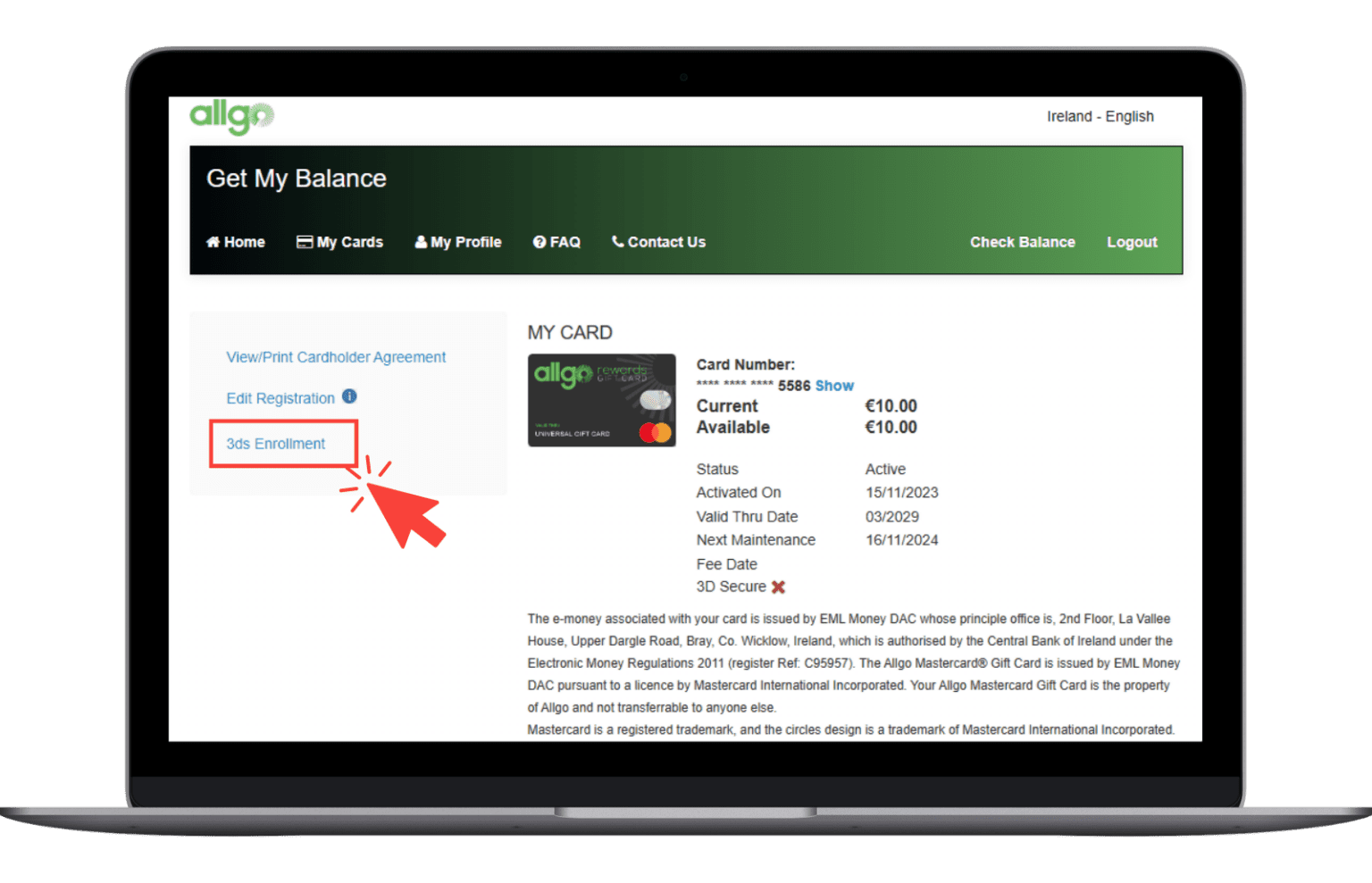 Physical Card - AllGo Mastercard Gift Card