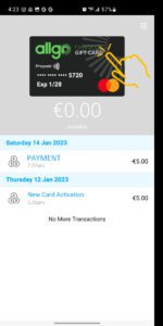 Digital+ Card - AllGo Mastercard Gift Card